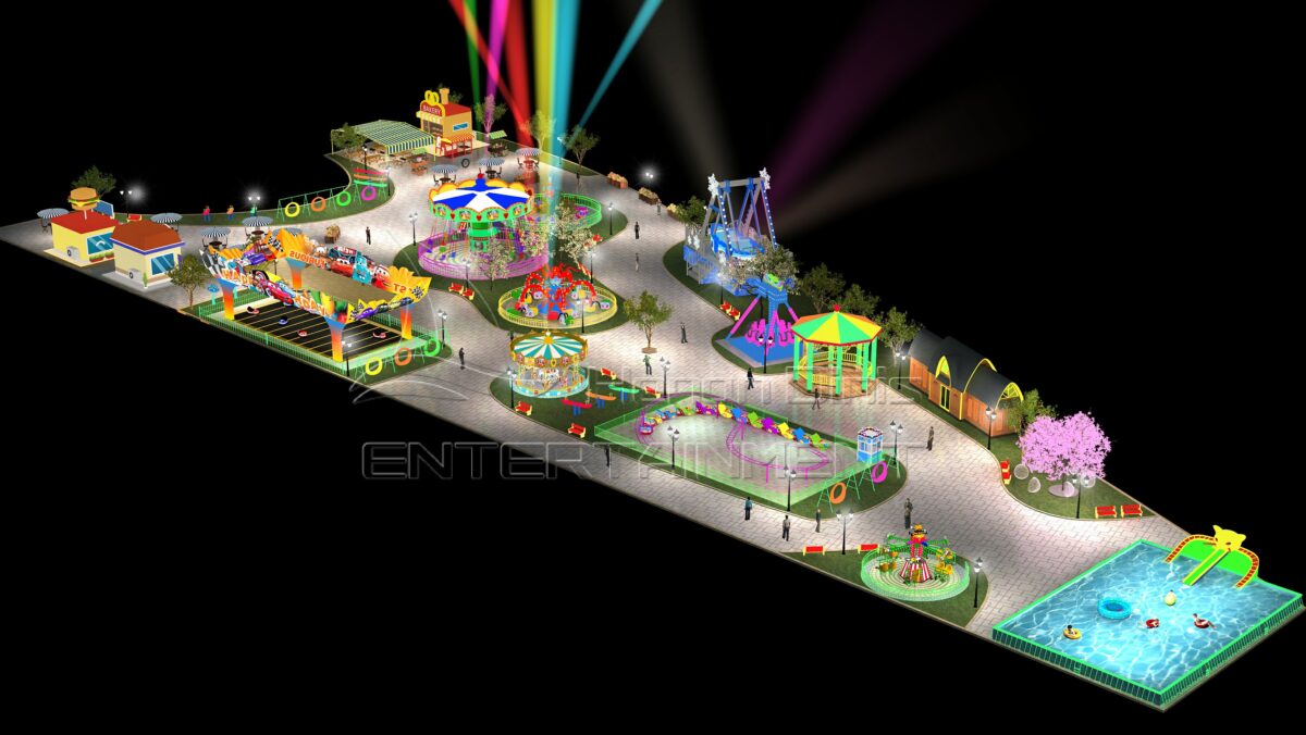 How to Build Amusement Park | 8 Steps | Design | Buy Ride | Build